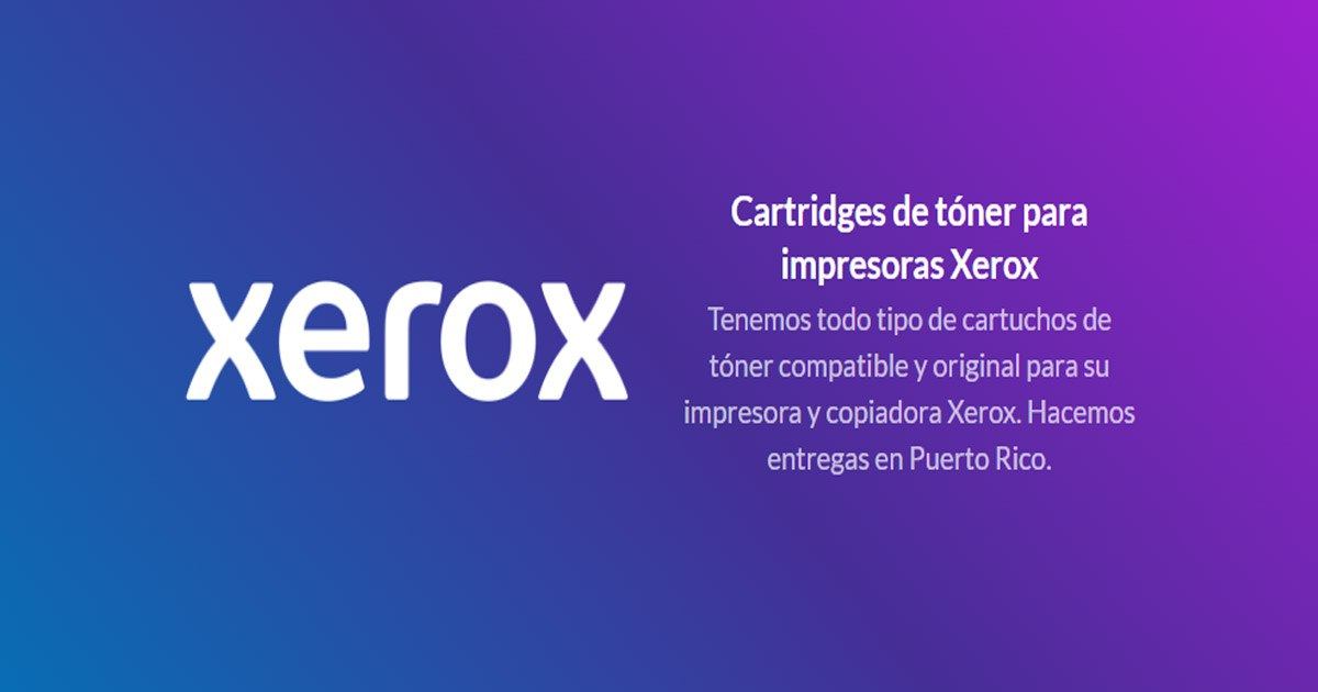 Cartridges de tóner para impresoras Xerox